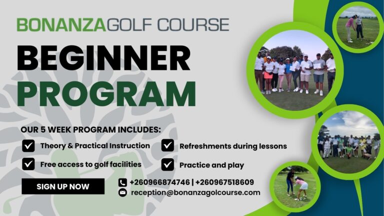 BEGINNER GOLF PROGRAM REGISTRATION - Bonanza Golf Course